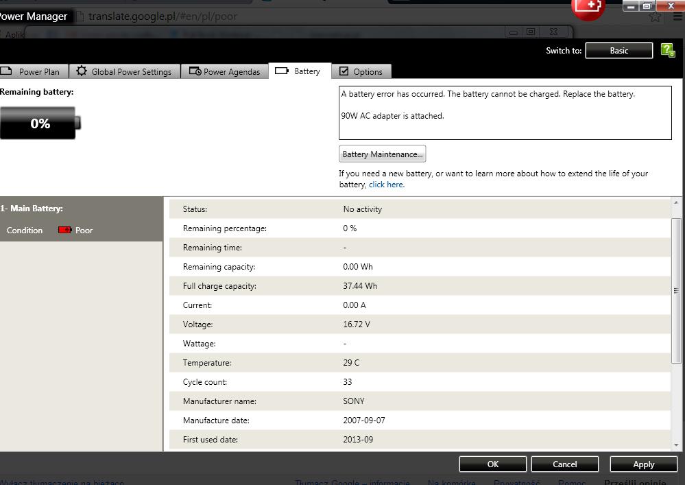 Lenovo x61s - BQ80201 i BQ29312 padnięta do zera. Będzie coś z tego?