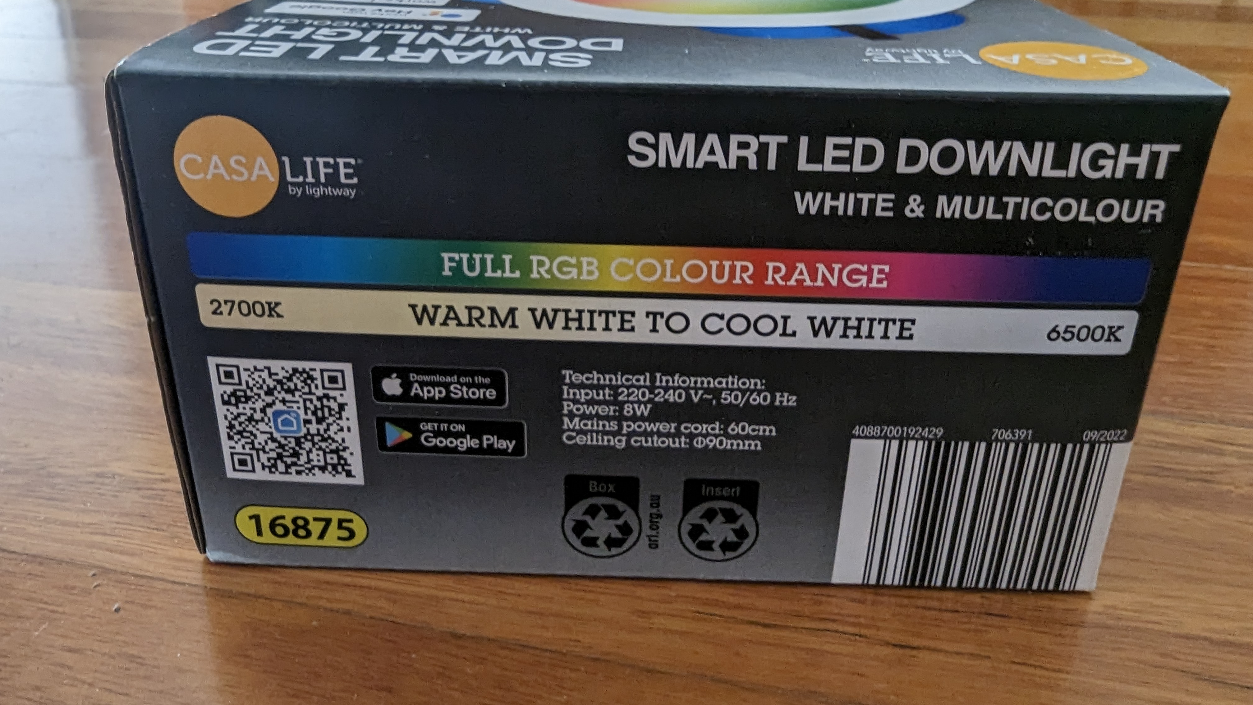 [BK7231T/WB2L] CasaLife RGB Smart LED Downlight from ALDI Australia ...