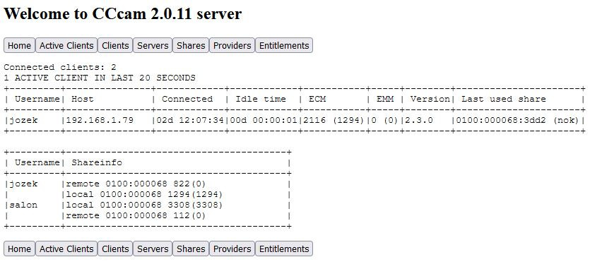nc + / CCcam / oscam - Oscam configuration - darkness has come