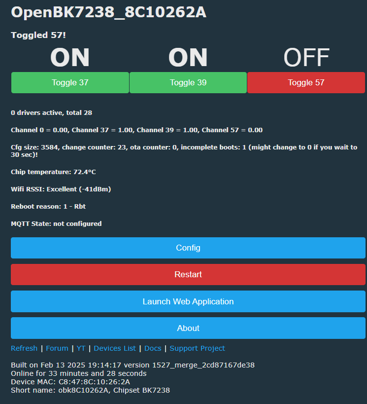 Flashing OpenBeken on BK7238 Module (WB43-M5 V1.1) with Surplife App