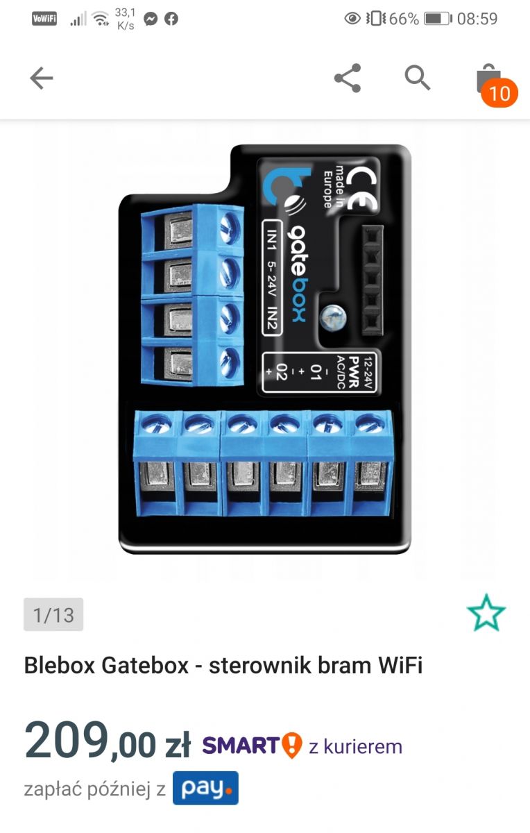 Instrukcja podłączenia Blebox Gatebox do napędu Faac 740 - Szukam ...