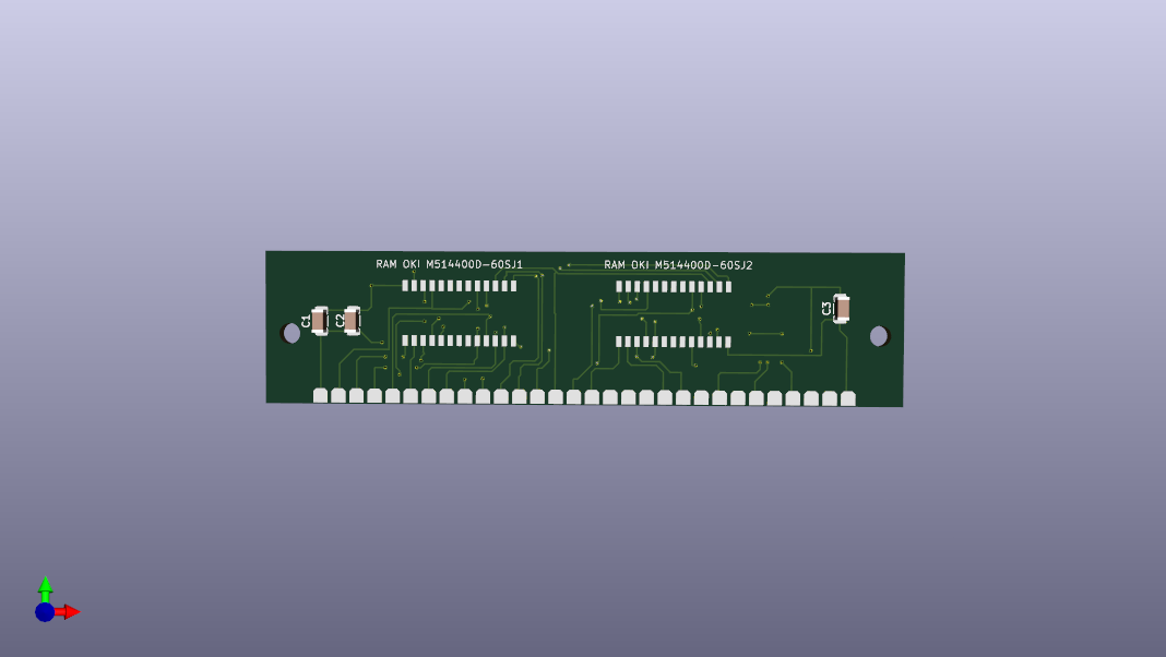 Jak wykonać wcięcia na PCB w KiCad dla pamięci SIMM 30 pin?