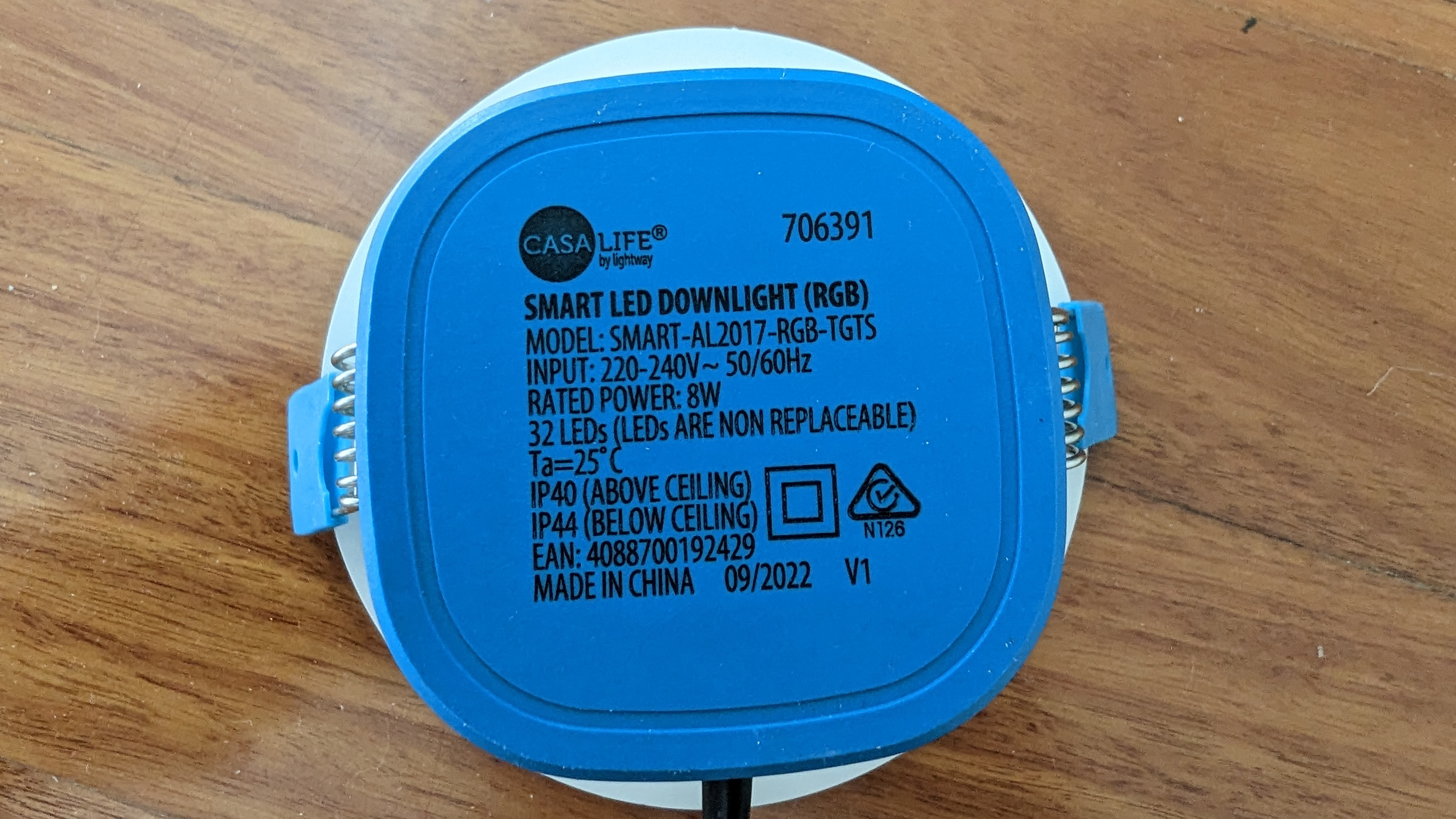 [BK7231T/WB2L] CasaLife RGB Smart LED Downlight from ALDI Australia ...