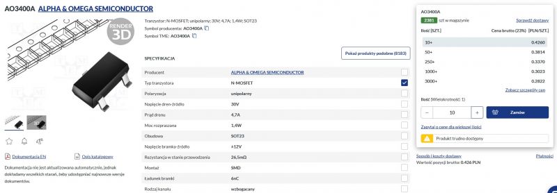 Spuchnięty element XORB 22 w dronie - przyczyna obracającego się śmigła ...