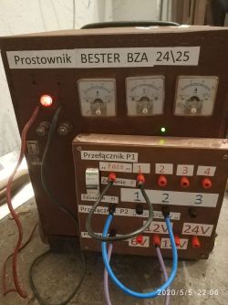 Prostownik BESTER BZA-24/25 - modernizacja i schemat ideowy DTR - 2