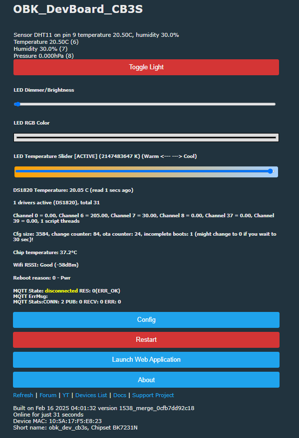 NiceMCU XH-WB3S BK7238 Flashing, Testing, Pinout, Development, Porting - 4