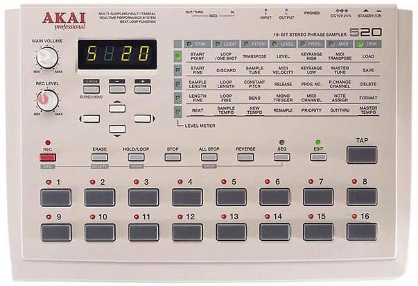 akai s20 Midi 16-Bit Stereo Digital Phrase Sampler
