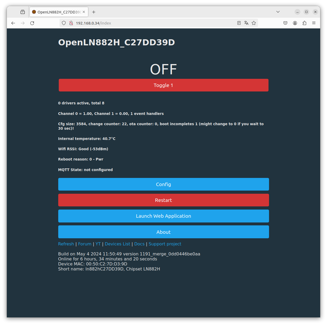 How to flash LN882H with open source Tasmota/Esphome style firmware - backup procedure included - 7