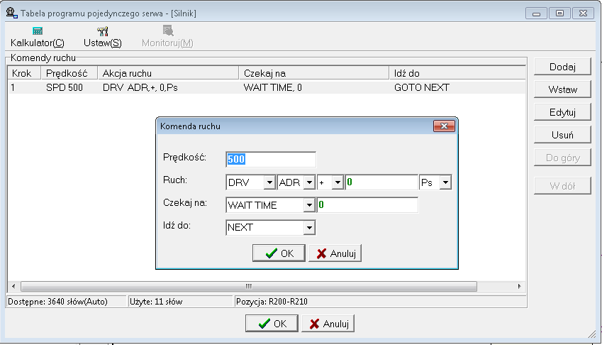 Enkoder jako impulsator dla sterownika silnika krokowego.