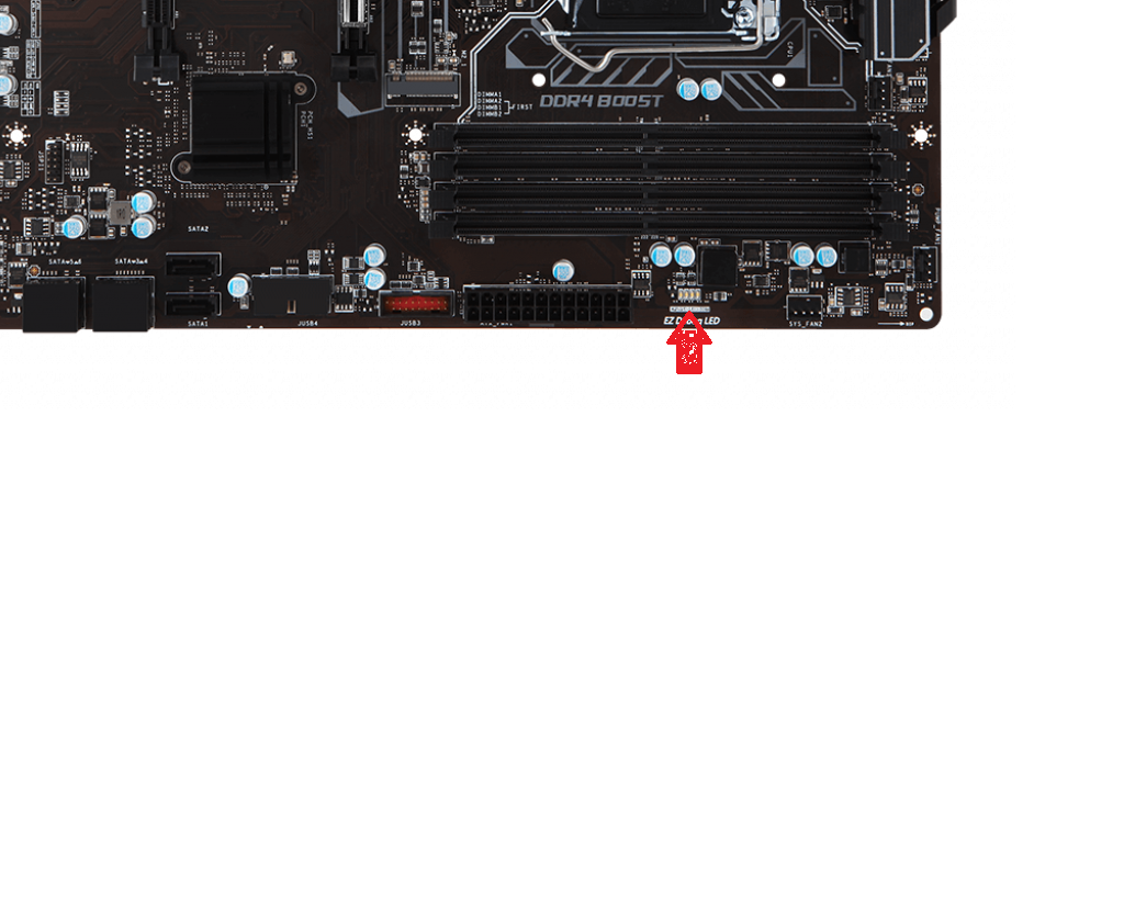 [Rozwiązano] Lokalizacja i działanie diod LED ez debug na płycie MSI ...