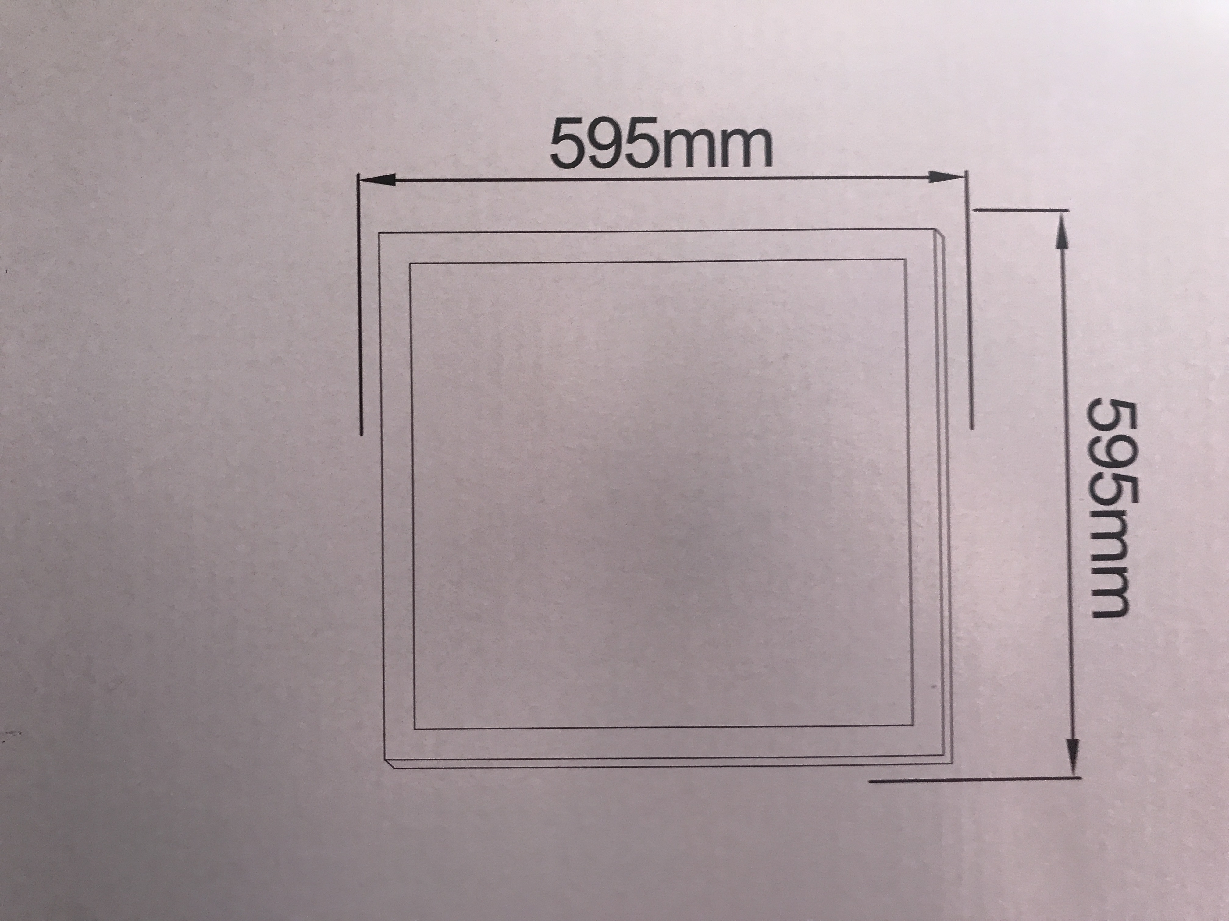 [EMW3071] Large LED panel 600x600x25 CCT 3000-6500K WiFi Aigosmart