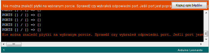 [Rozwiązano] Arduino Leonardo ustawianie portu w IDE do wgrywania