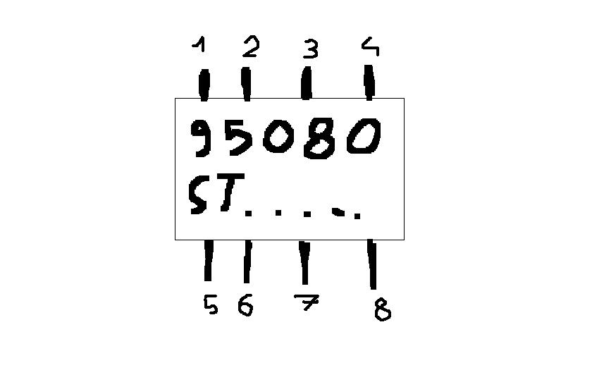 Jak odczytać pamięć ST 95080 SOP8 bez oznaczeń kierunku?