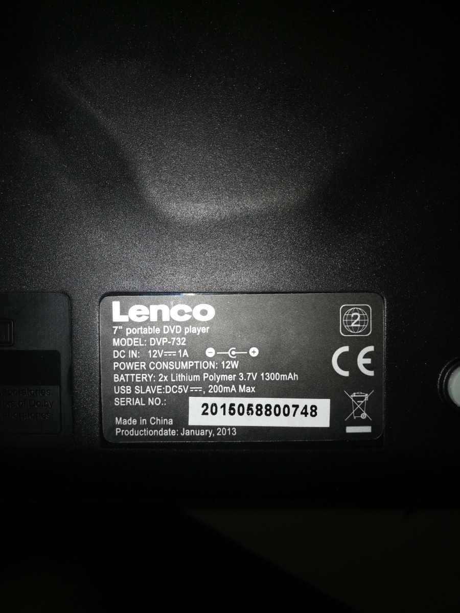 DVD Player (TFT) -->> RetroPie (Raspberry Pi Zero W)