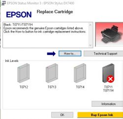 Epson Stylus DX7450 - Czy płyn różowy do DURABrite rozwiąże problem z ...