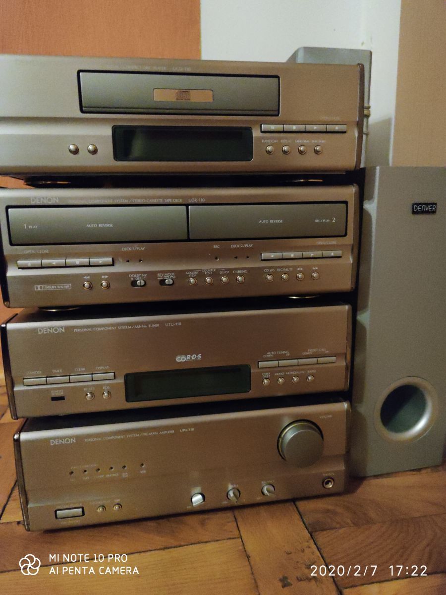 Denon model d110 - Szukam taśm połączeniowych do zestawu tych z tyłu do ...