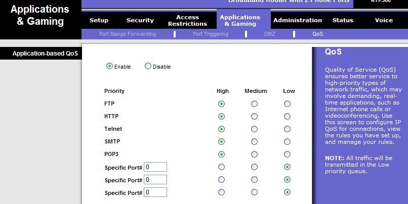 Prosze o sprawdzenie konfiguracji routera LINKSYS RTP300