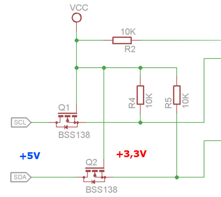 Konwersja poziomów logicznych I2C: MOSFET czy bufor 74LVX125?