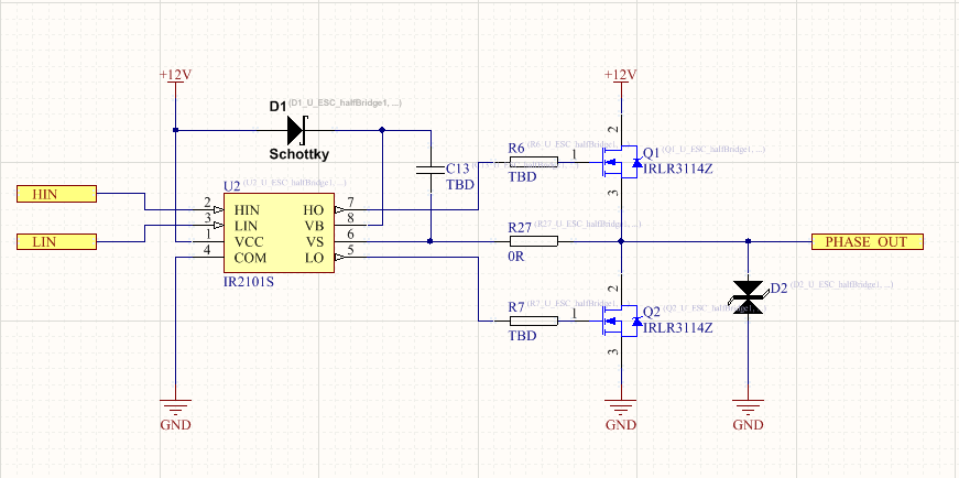 Nieprawidłowe przebiegi na wyjściu drivera IR2101 przy sterowaniu PWM z ...