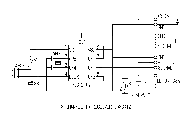Jak przerobić odbiornik IR 3-kanałowy na 4-kanałowy z PIC 16F630?