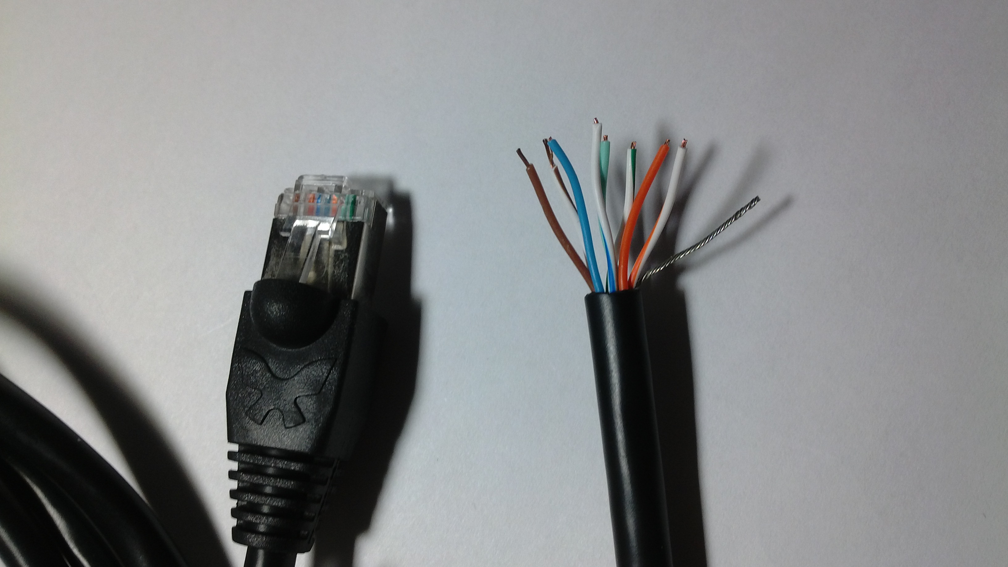 RJ45 modbus cable to D9 connector | All About Circuits