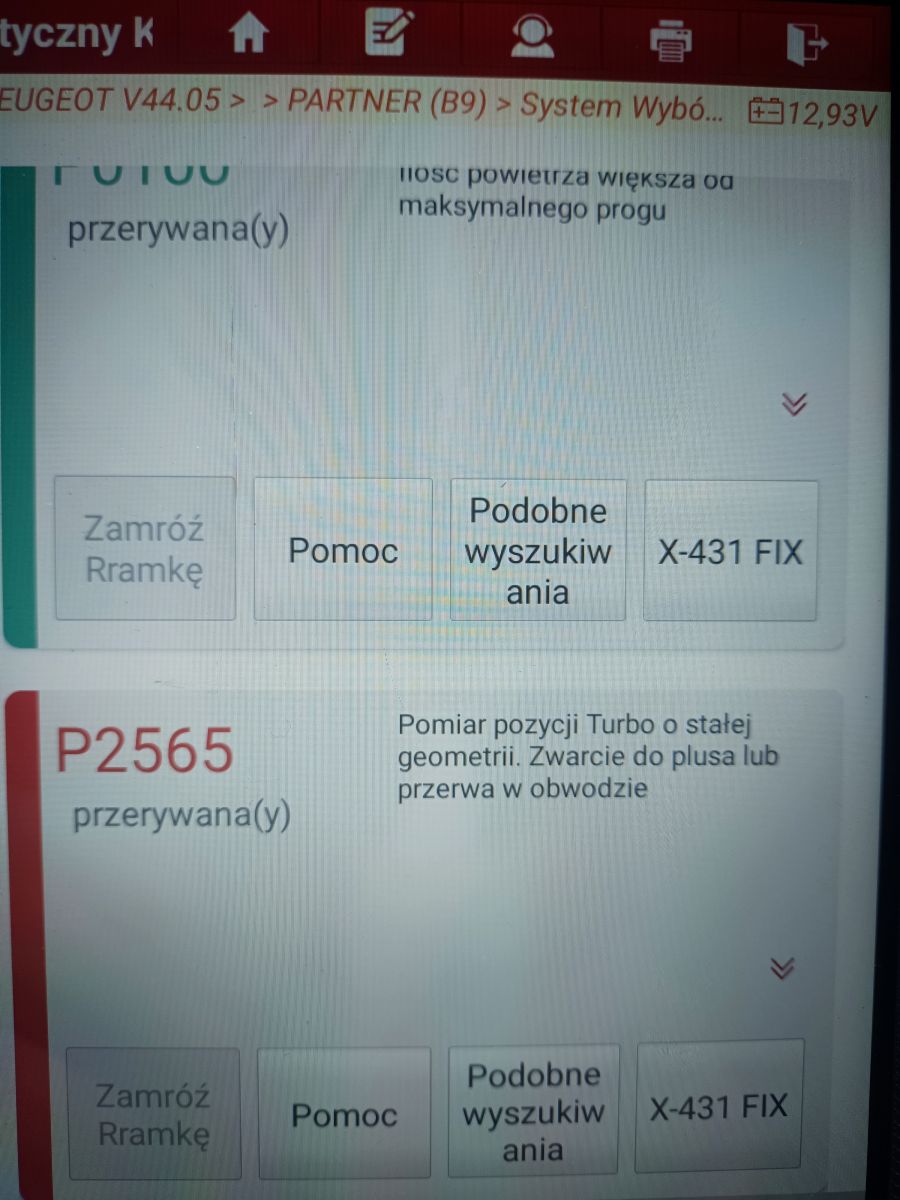 [Rozwiązano] Peugeot Partner 1.6 HDi 2014 - Błąd P2565, problemy z ...