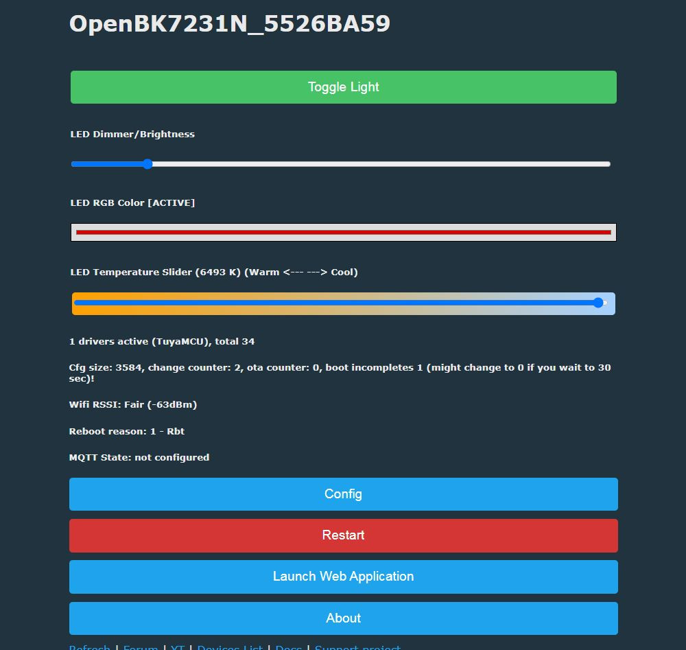 [BK7231N/CBU] LED Panel YB8007/300, BK7231Flasher Extraction of config ...