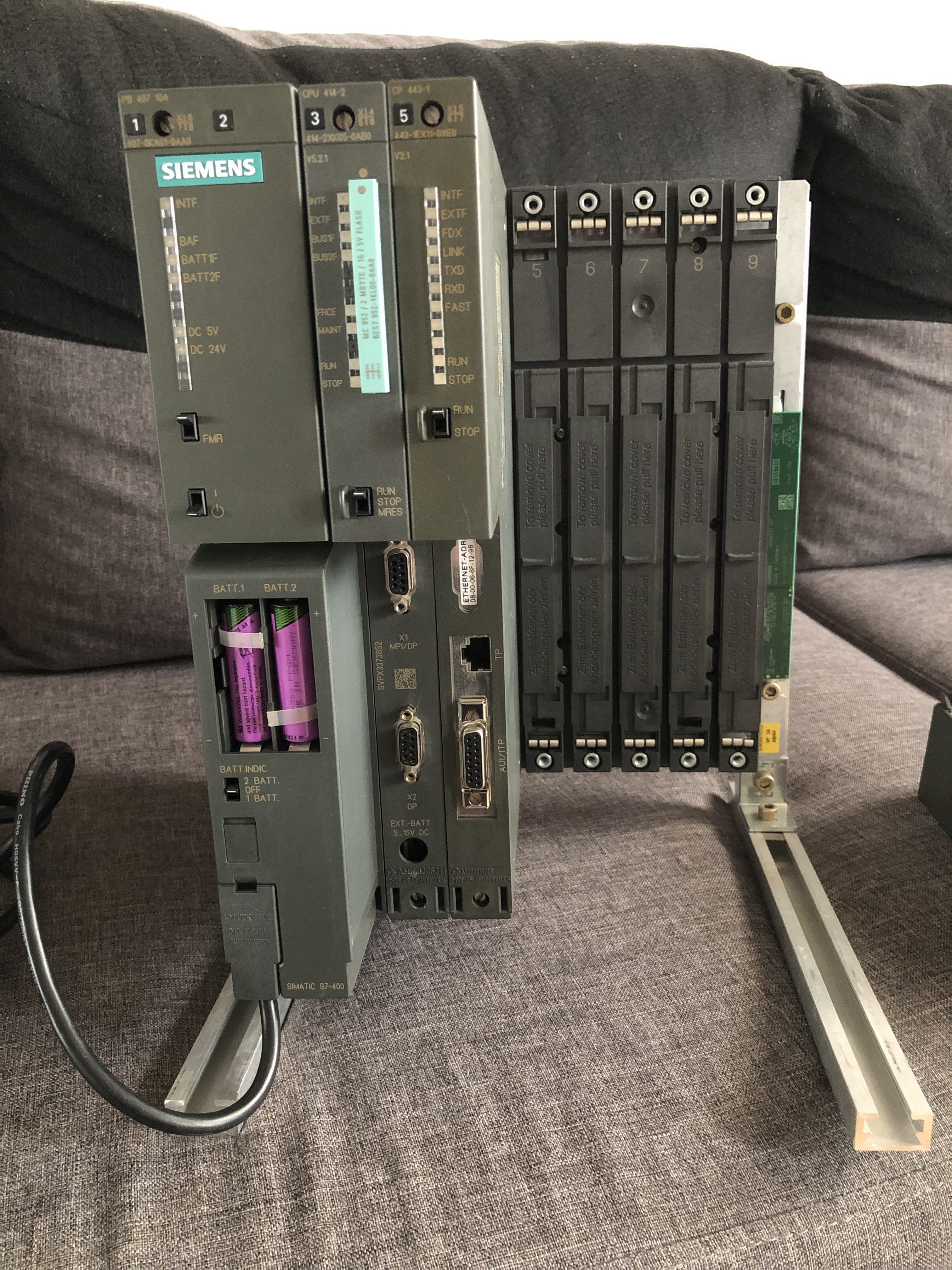[Sprzedam] Komplet Simatic Siemens S7-400 + ustawnik, leżak magazynowy