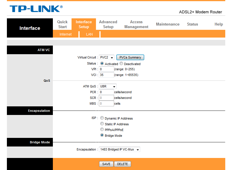 Dostęp do panelu adm. modemu (w trybie bridge) za routerem. Tp-link td8616