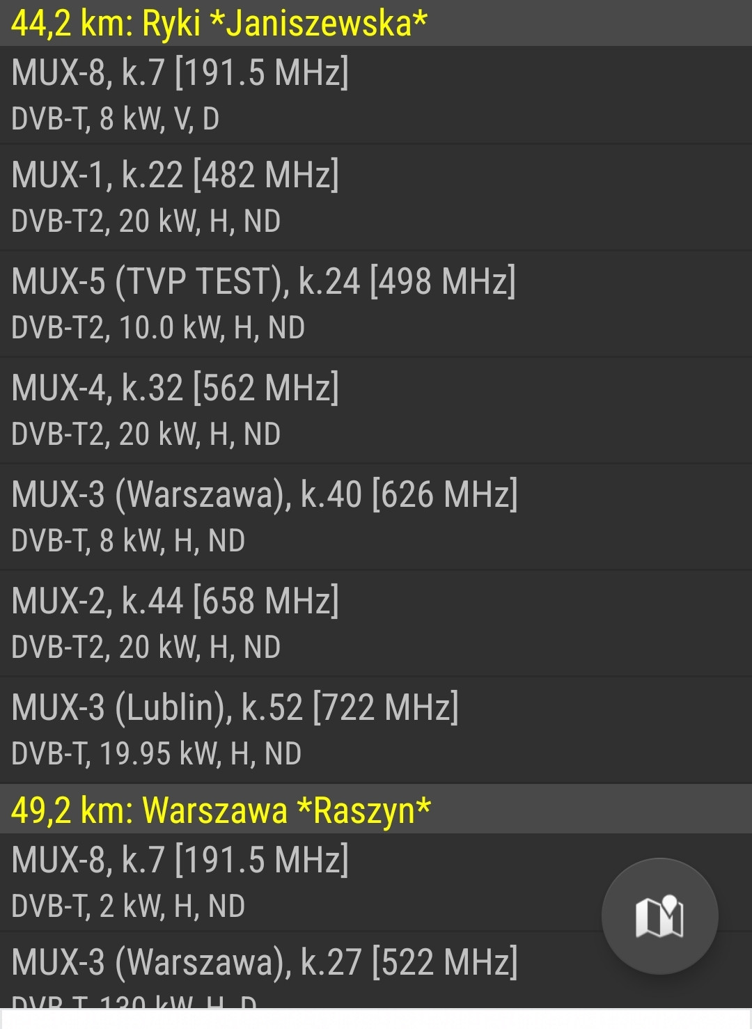 Brak odbioru MUX 8 i kanałów WP, ZOOM, METRO, NOWA: antena, zasilacz, Ryki, Warszawa