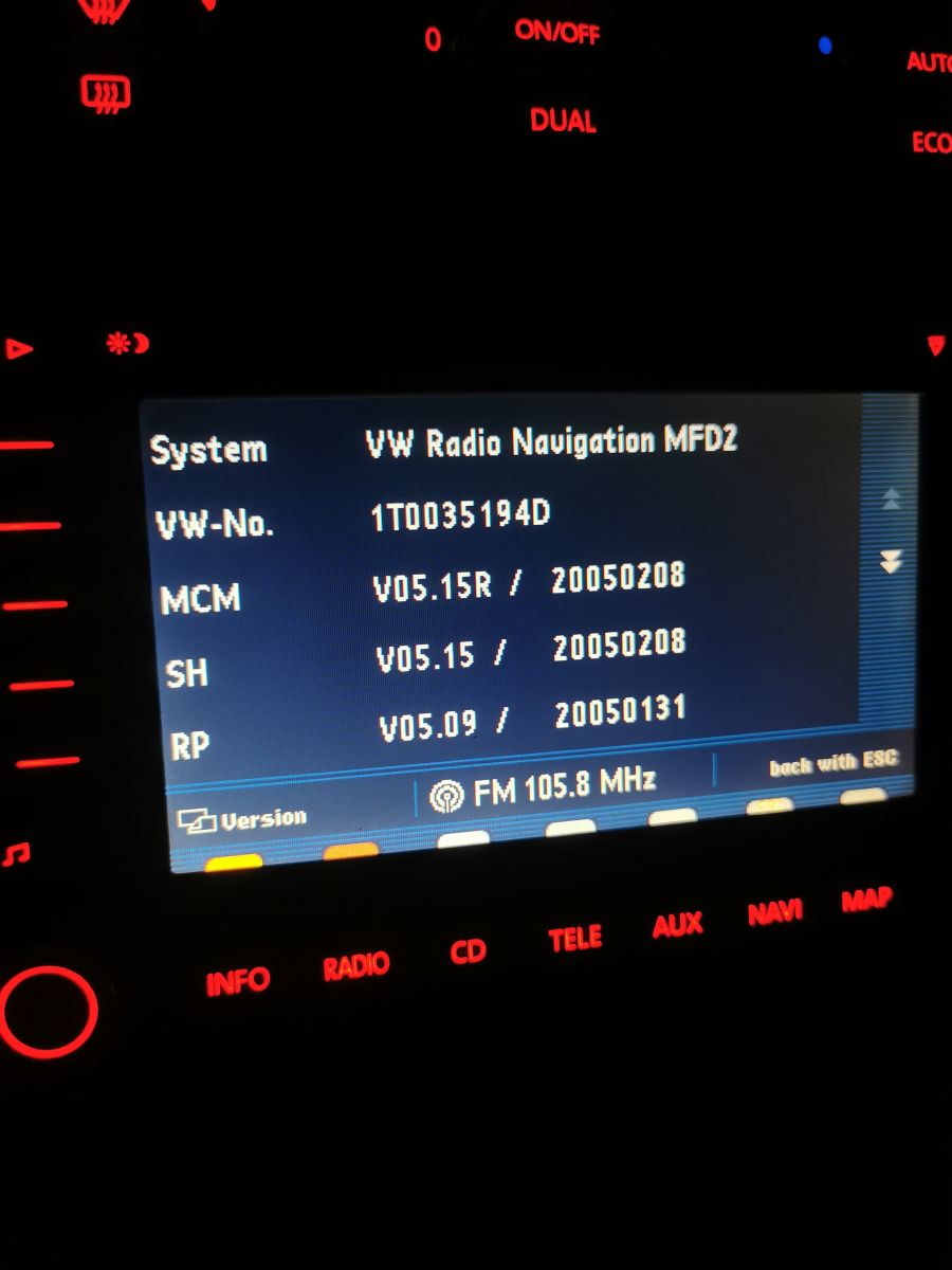 Mfd2 (Dx) aux zmiana jezyka - Zablokowany wybór języków