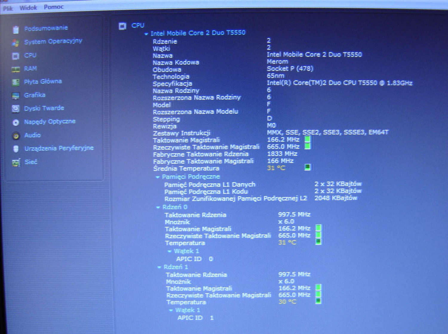 [Sprzedam] Procesor CORE 2 DUO T5550 - elektroda.pl