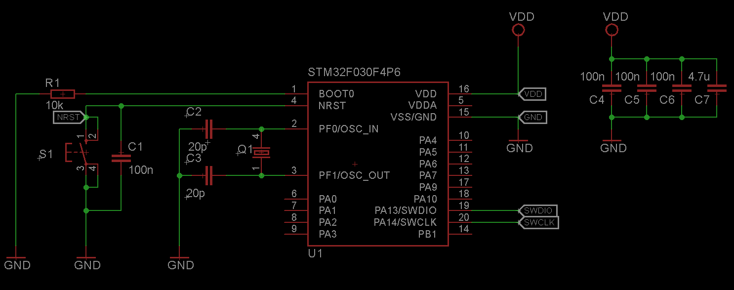 STM32F030F4 - Programowanie przez ST-Link (Discovery)