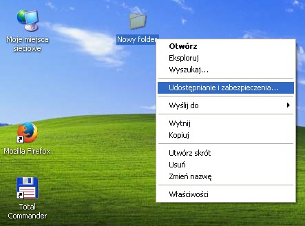 Jak skonfigurować My Network Places w Windows XP Media Center Edition?