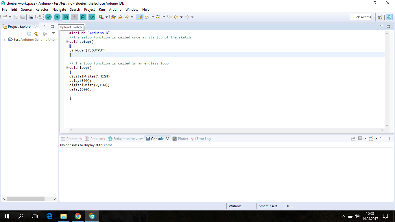 Konfiguracja Sloeber V4 z Eclipse - problem z ładowaniem programu do ...
