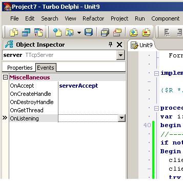 DELPHI - TCPClient TCPServer komunikacja w dwie strony