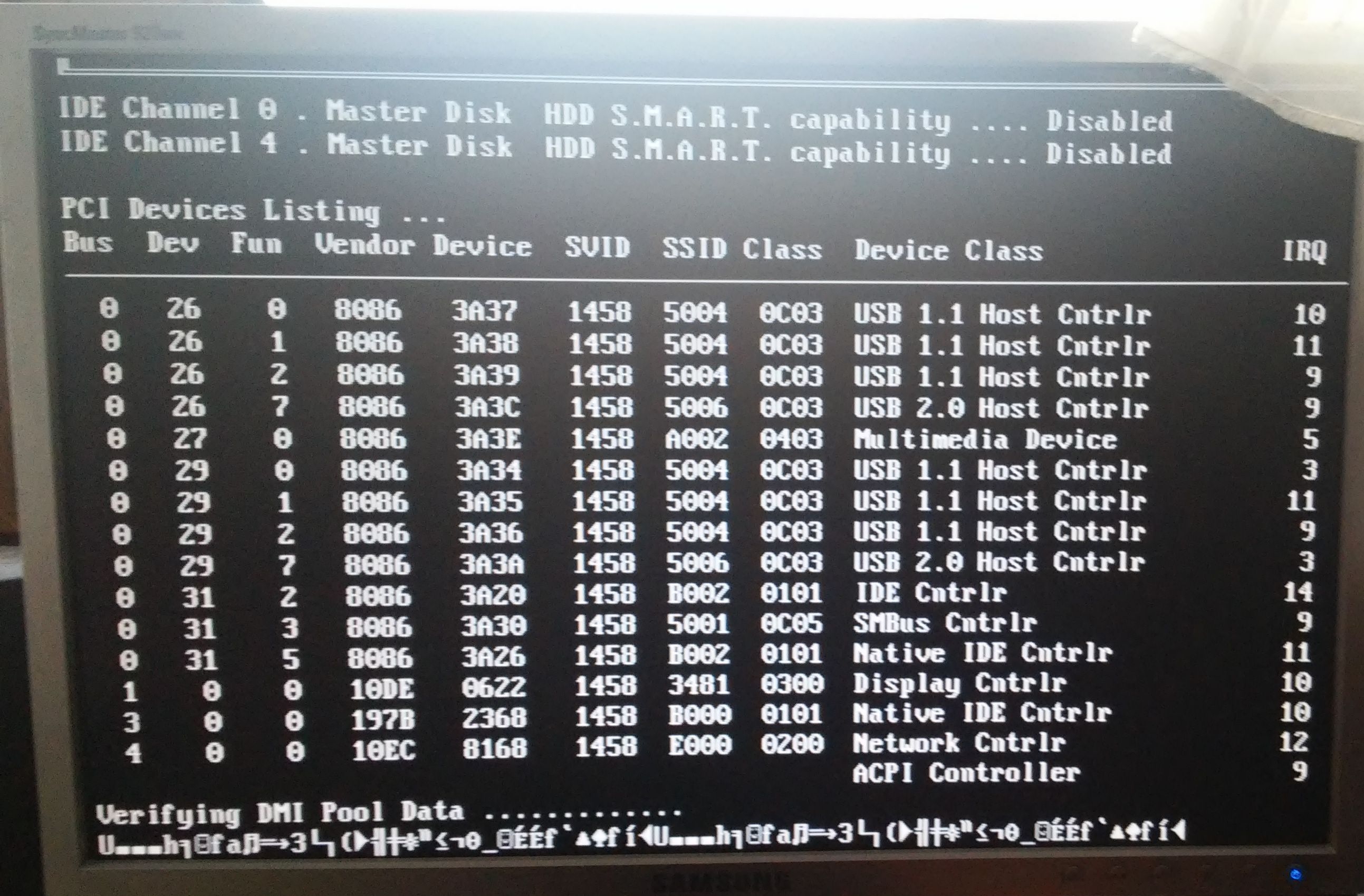 Błąd przy starcie komputera - komunikat na ekranie startowym