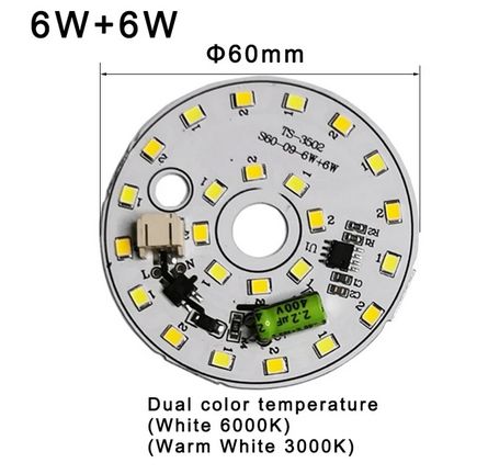 Zmiana sterowania w modułach LED 12W - stałe świecenie 6W+6W