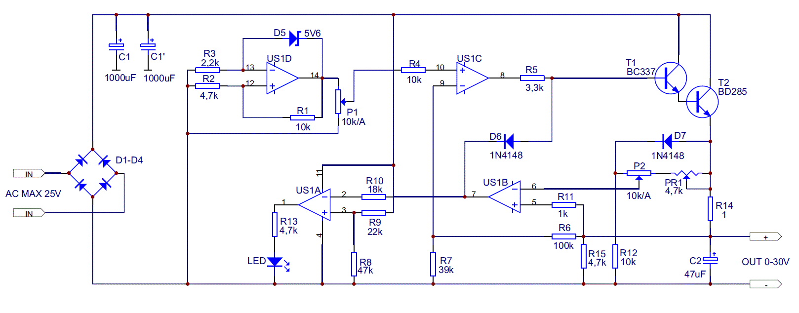 Zasilacz laboratoryjny Jabel J-031 - brak regulacji napięcia wyjściowego