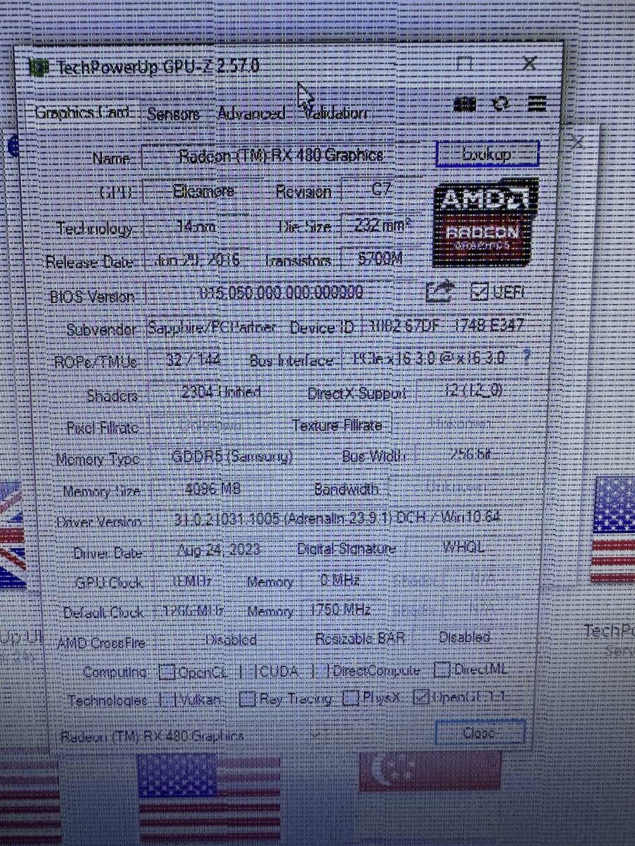 [Rozwiązano] RX 480 Sapphire Nitro+ artefakty po OC - jak naprawić?