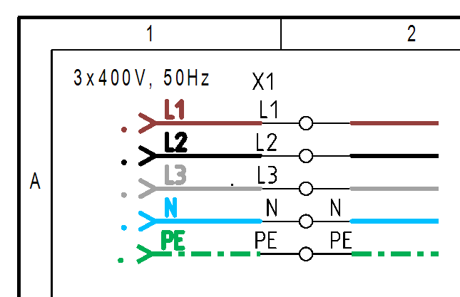 Oznaczenia napięcia sieci na schemacie: 3x400V czy inna opcja? Dyskusja ...