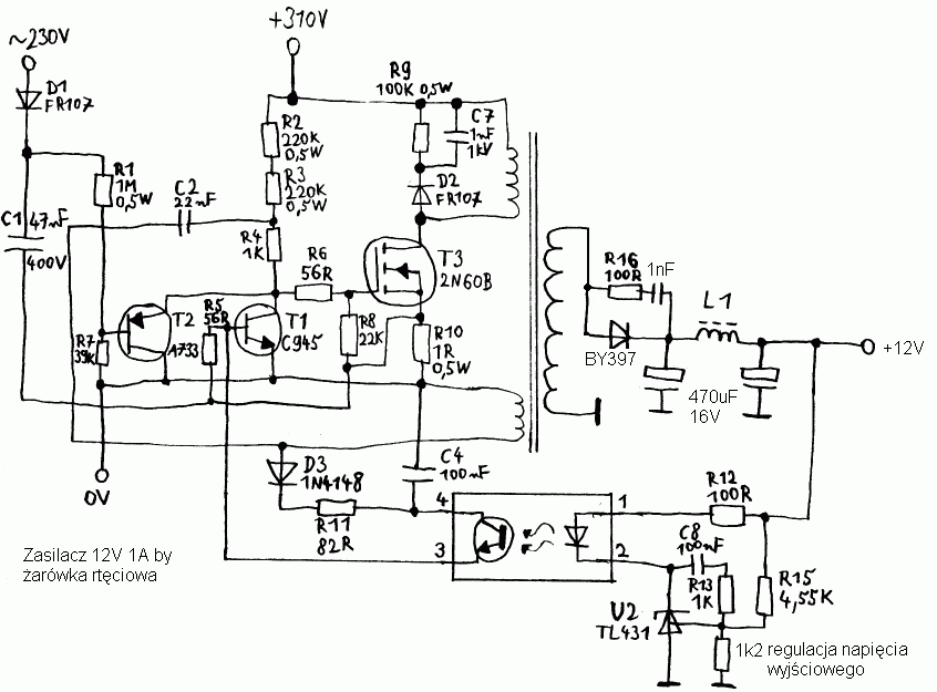 Zasilacz impulsowy ze śmieci - 2 - elektroda.pl