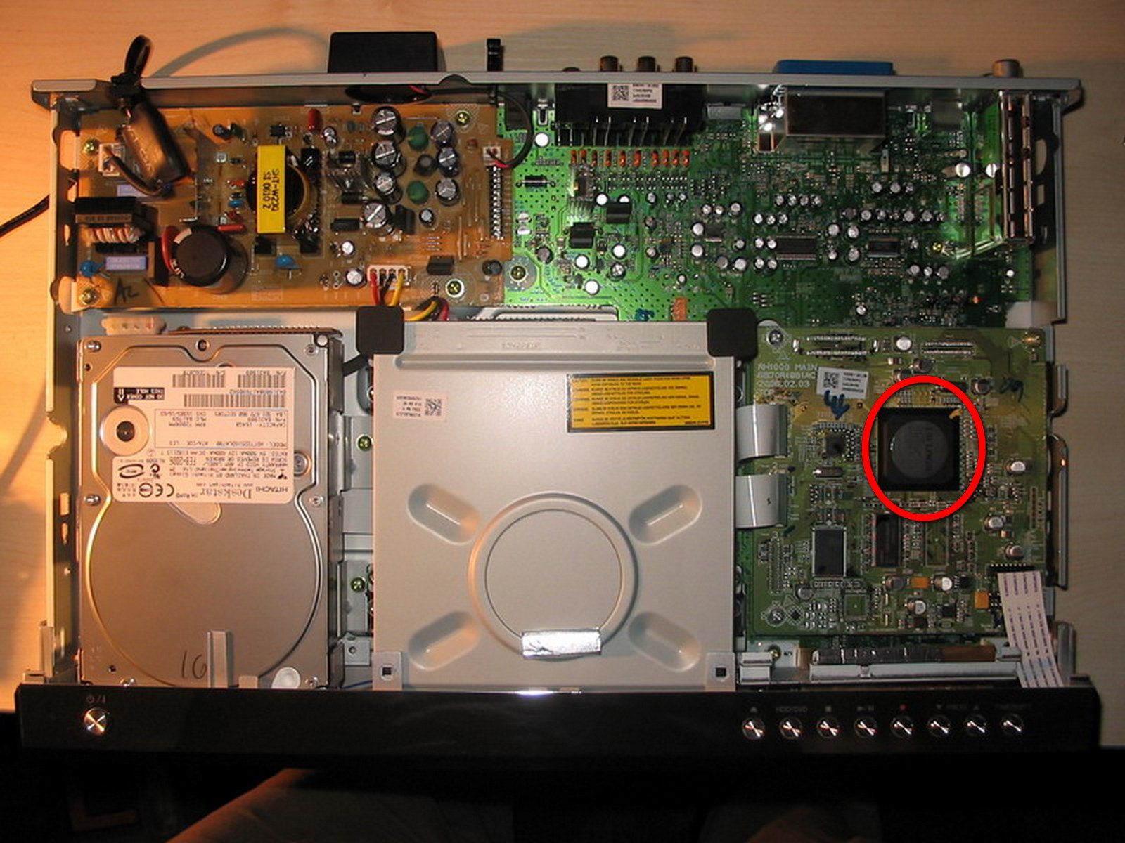 Nagrywarka hdd TEVION MD80857/ LG RH188 nie widzi dysku