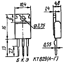 Zamiana BDX53A na KT829A - czy to bezpieczne i jakie są wyprowadzenia?