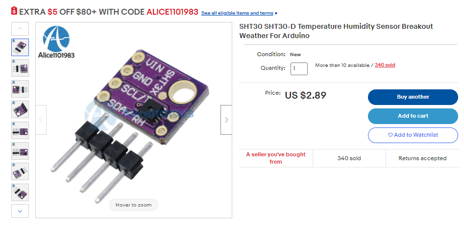 [BK7231N CBU] Generic Temperature and Humidity Sensor - 2