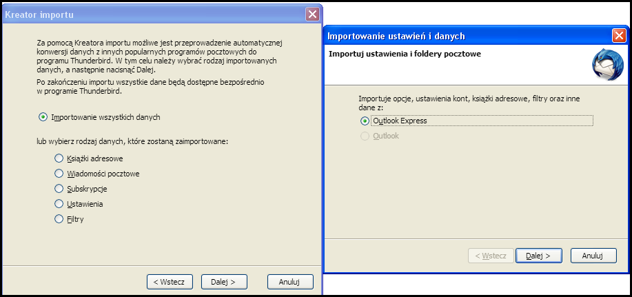 Alternatywne programy pocztowe z obsługą SSL dla Windows XP