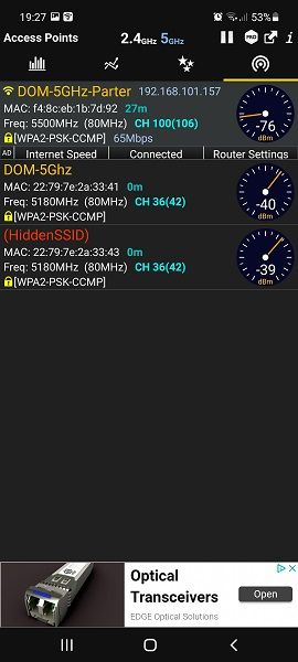 Niezidentyfikowane kanały WiFi w routerze Huawei 5G CPE PRO 2 - SSID ...
