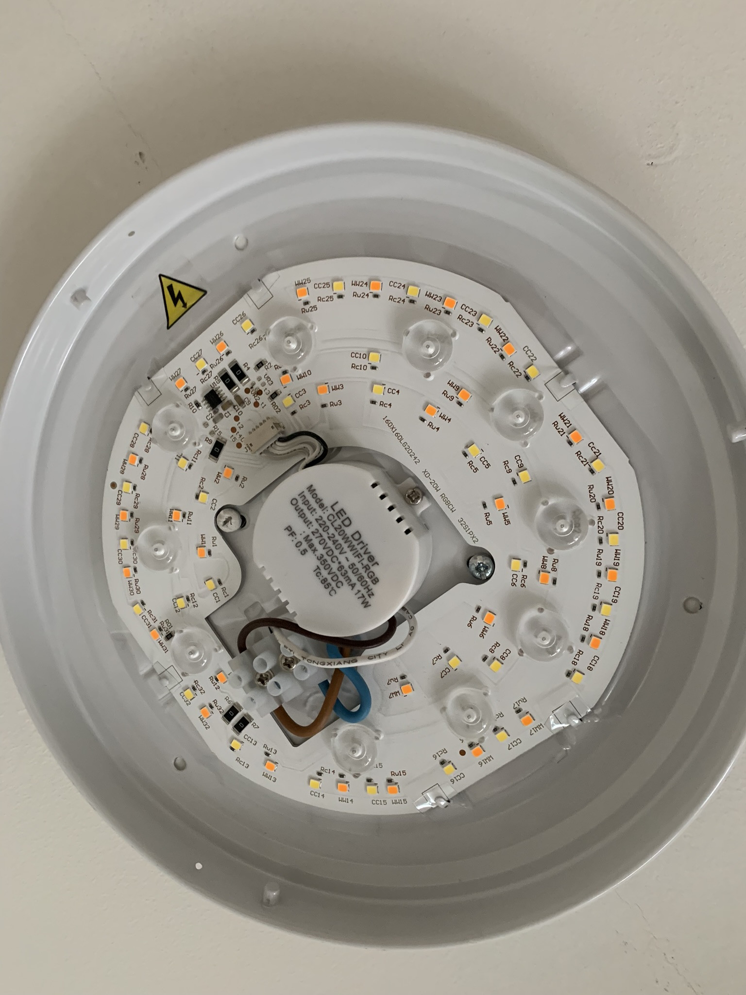 LSC RGB Ceiling Lamp Flashing and Connection to Home Assistant (Tuya ...