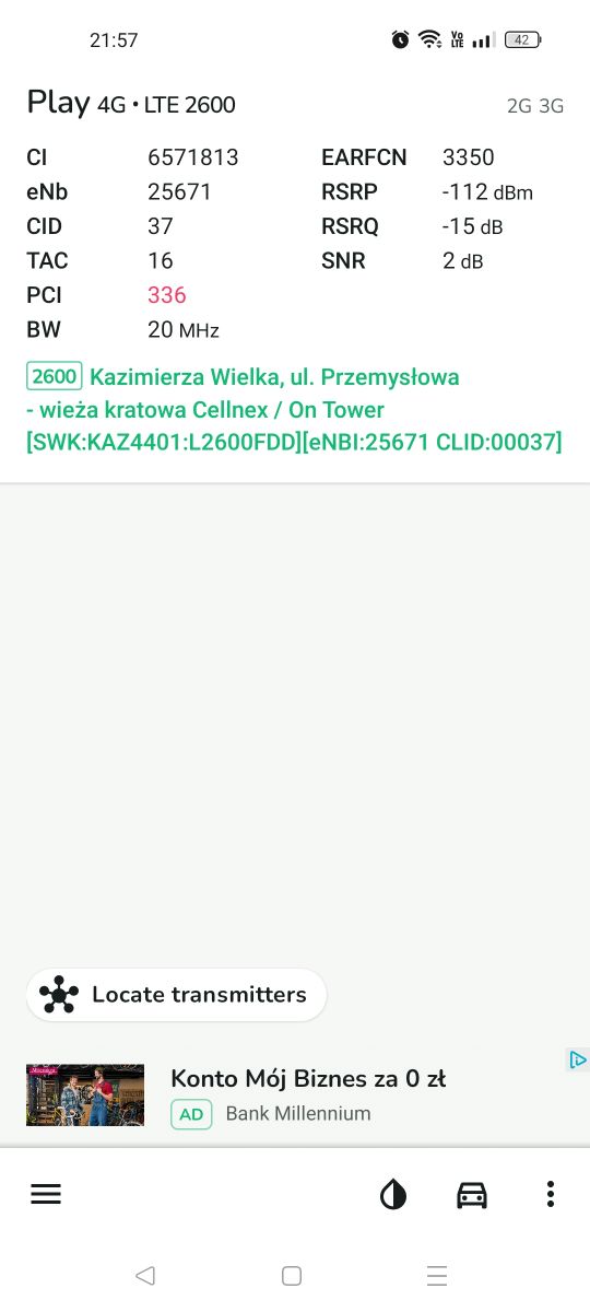 Netbox PLAY ZTE MF256, częste zrywanie połączenia LTE, wahania zasięgu ...