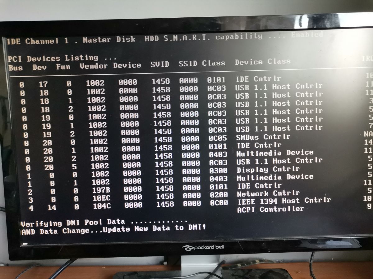 [Rozwiązano] Aktualizacja DMI i AMD Data Change przy bootowaniu ...